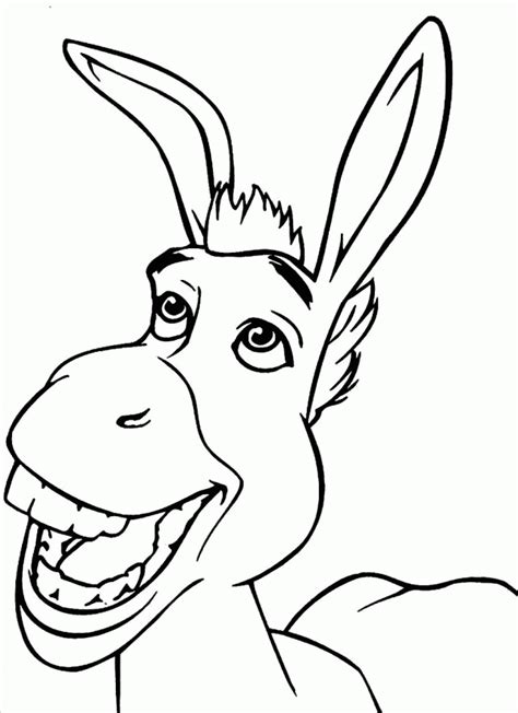 Donkey From Shrek Coloring Pages Coloring Home