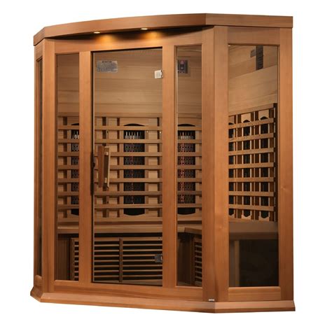 Maxxus 3 Person Full Spectrum Near Zero Emf Far Infrared Corner Sauna