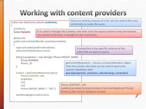 05 Content Providers Android