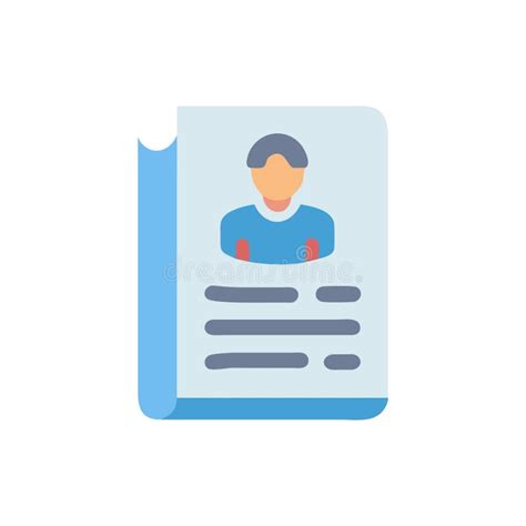 Creative Student Profile Illustration Icon Stock Illustration