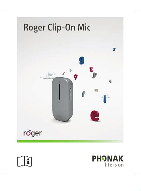 Phonak Roger Clip On Mic User Manual English Pages