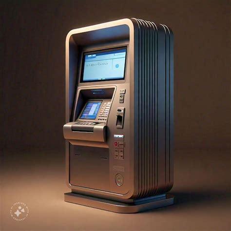 Atm Automated Teller Machine Premium Ai Generated Image
