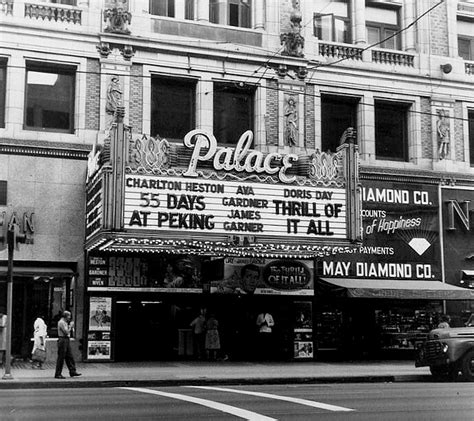 Los Angeles Theatres Palace Theatre Vintage Exterior Views