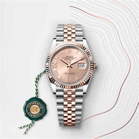 Rolex Datejust 36 In Rolesor Everose Kombination Aus Edelstahl
