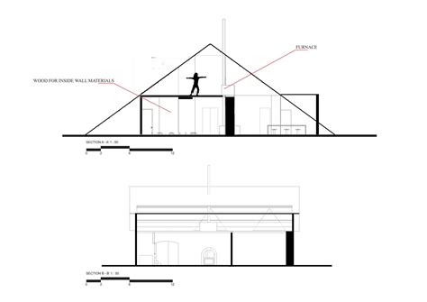 Architecture Project Triangular Structure Featuring Local Stone And Metal Roof For