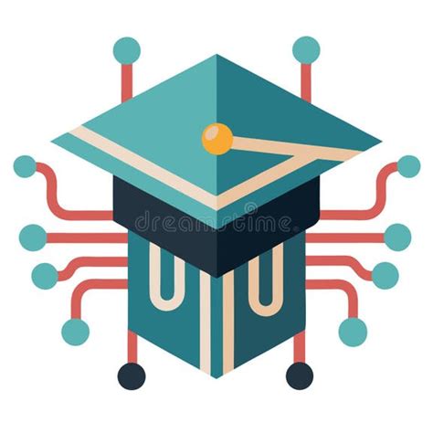 Ai Education Graduation Cap Circuit For Artificial Intelligence And