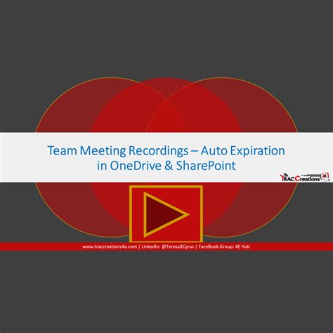 Microsoft Teams Meeting Recordings Auto Expiration Feature Traccreations4e