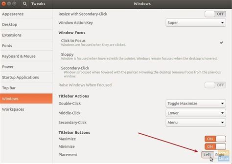 How To Move The Window Titlebar Buttons To Left In Ubuntu 1710