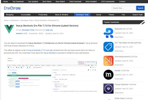 谷歌 chrome 浏览器离线安装 vue devtools 插件 vuedevtools谷歌离线插件 csdn博客