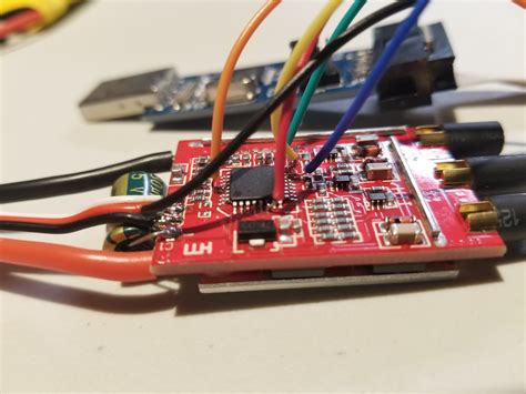 wiring the esc for flashing firmware details