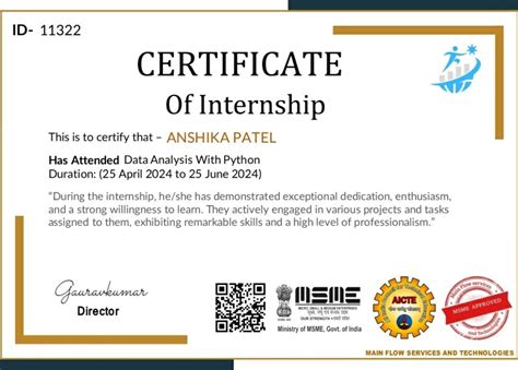 🎉thrilled To Announce That I Have Successfully Completed My Internship In Data Analysis With