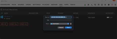 windows 10 vm vnc osx problem r unraid