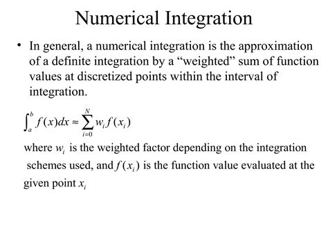 Numerical Integration Ppt Computing Technology And Computing