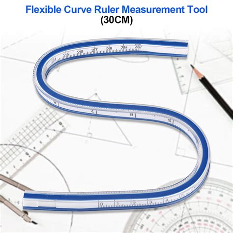 TOPINCN Flexible Curve Ruler Measurement Tool For Drawing Painting Graphics And Garment Design
