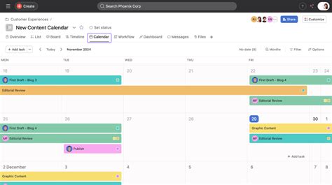 Calendar View