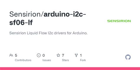 Github Sensirionarduino I2c Sf06 Lf Sensirion Liquid Flow I2c