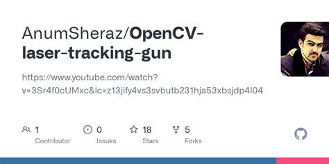 github anumsheraz opencv laser tracking gun