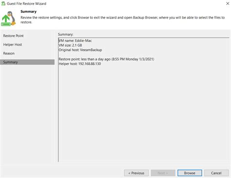 Blog Post Step By Step Of Veeam Agent For Mac Part Restore