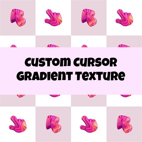 cute cursor custom cursor gradient texture cursor space