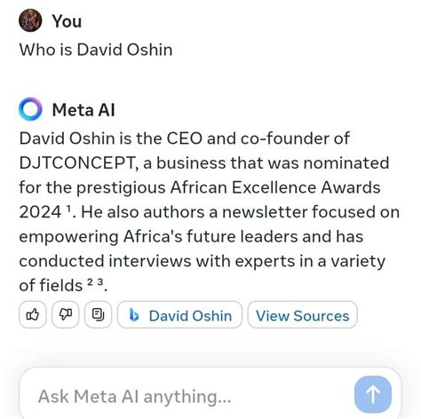 david oshin on linkedin chatgptvsmetaai