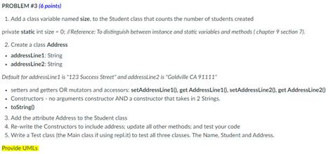 Solved Implement An Object Named Name It Has Two