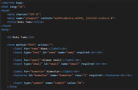 Cara Membuat Buku Tamu Sederhana Dengan Php Untuk Pemula