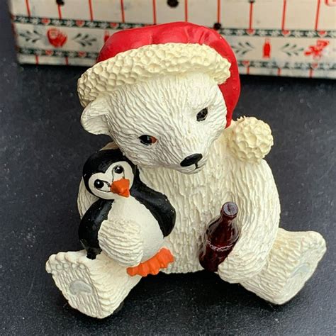 A Christmas Wish Coca Cola Polar Bears Cubs Collection Figurine From 1995