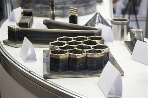 3d Printed Metal Model Close Up Model Printed On A 3d Printer Made Of