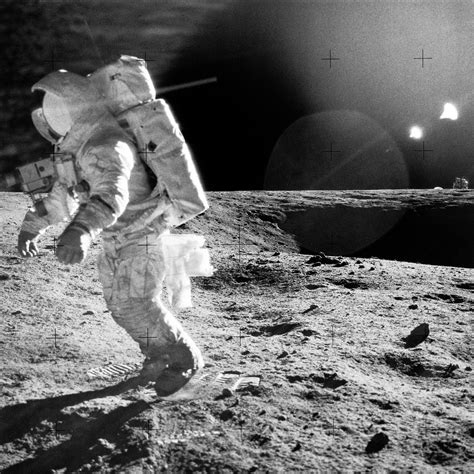 Apollo Apollo 12 Alan Bean Walks Near Head Crater As12 49 7213 Date Taken November 20