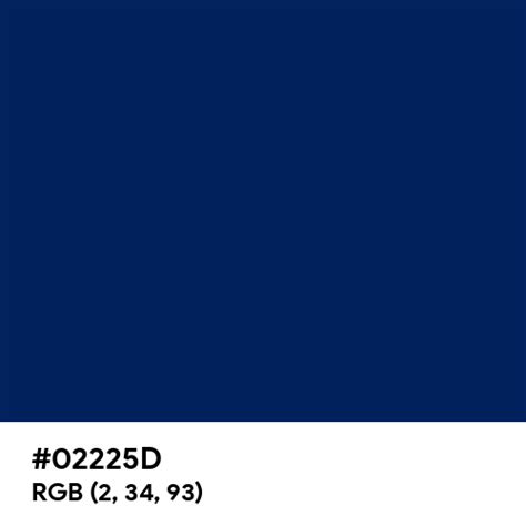 Abyss Color Hex Code Is 02225d