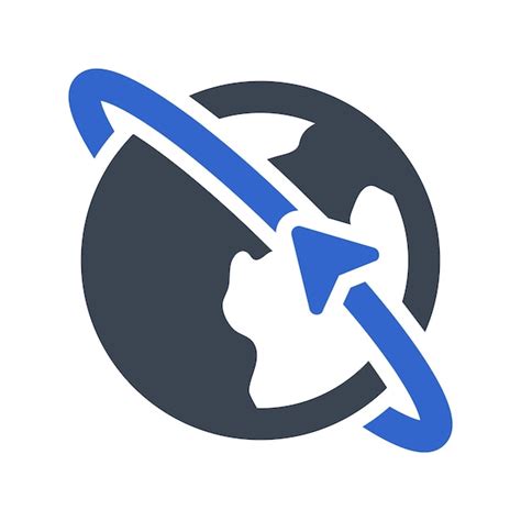 Premium Vector World Navigator Icon