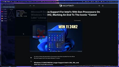 Discussion Microsoft Drops Support For Intels 10th Gen Processors On
