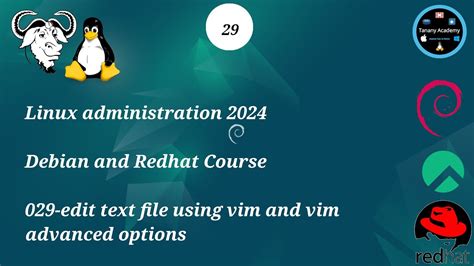 029 Edit Text File Using Vim And Vim Advanced Options Linux Course 2024 Youtube