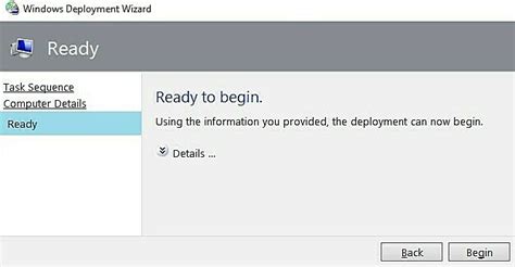 Task Sequence Capture Image Not Working In Deployment Wizard
