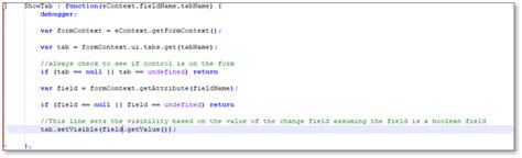 Hideshow Tab Based On Attribute In Dynamics 365 Customer Engagement
