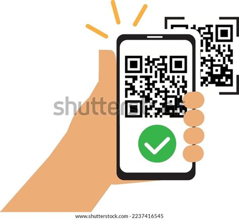 Scan Qr Code Icon Payment Hand Stock Vector Royalty Free 2237416545 Shutterstock