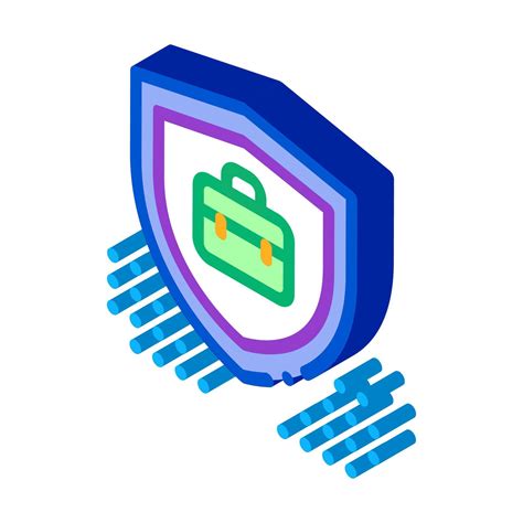electronic data protection isometric icon vector illustration 19474083