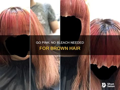 Go Pink No Bleach Needed For Brown Hair Shunsalon