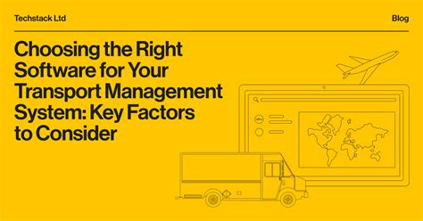 How To Select A Transportation Management System Key Factors And Comparison