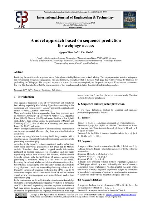 Pdf A Novel Approach Based On Sequence Prediction For Webpage Access