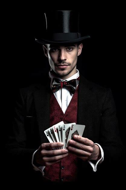 Premium Photo Magician Hands Showing Magic Trick