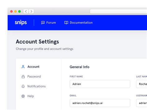 Account Settings