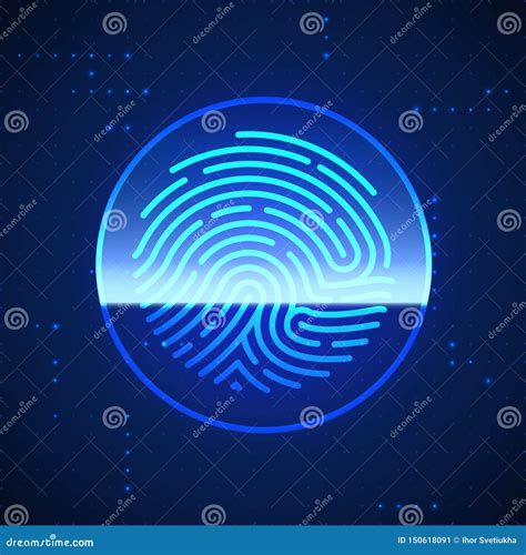 Cyber Security Finger Print Scanned Fingerprint Scanning
