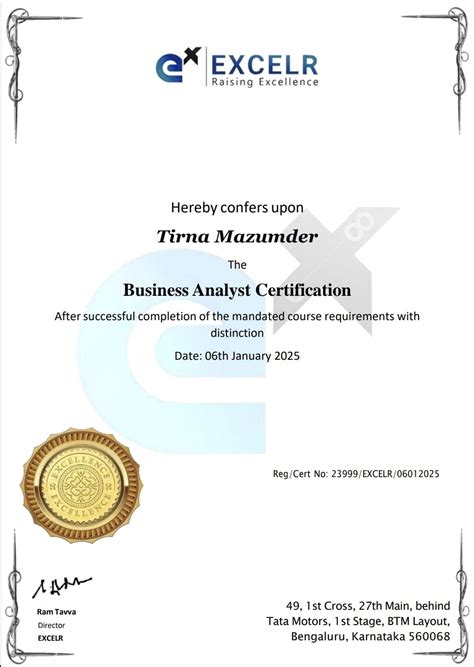 Businessanalytics Excelr Continuouslearning Tirna Mazumder