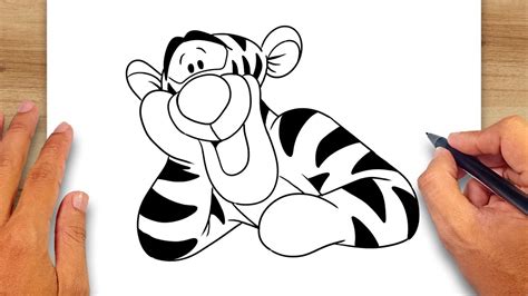 Cute Tigger Drawing Easy