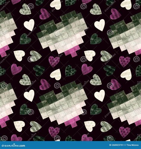 Asexual Pride Flag In A Form Of Circle Vector Illustration