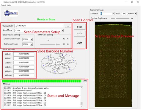 Bioscan Spin Array Microarray Scanner Bioimager