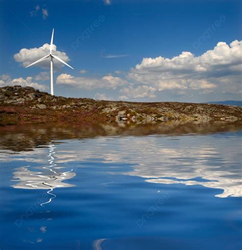 에너지를 생산하는 현대식 백색 풍력 터빈 또는 풍차 사진 배경 및 무료 다운로드를위한 그림 Pngtree