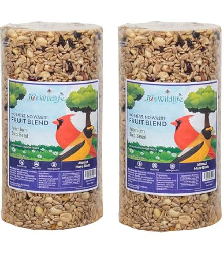 Wild Bird Seed Mr Birds Bugs Nuts And Fruit Seed Logs 6 Pack Wild Bird