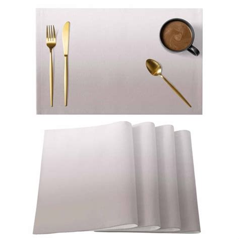 Farm Yellow Placemats Set Of 8 Gradient Non Slip Place Mats Washable